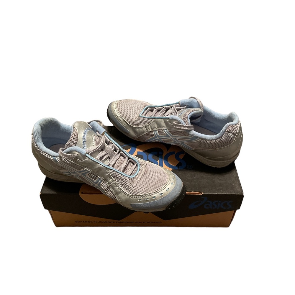 Asics Blue And Silver Hyper Girl Xc Spikes Cross Coun… - Gem